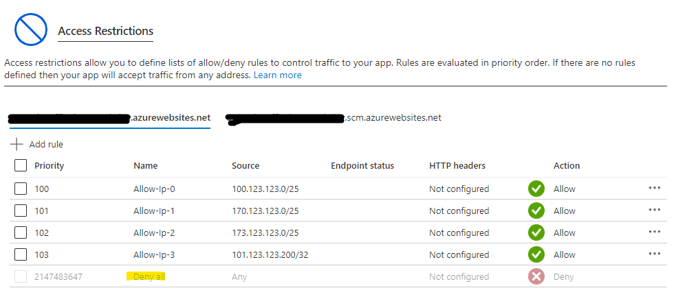 Restricted Azure App Service with SQL Database – Azure Recipes